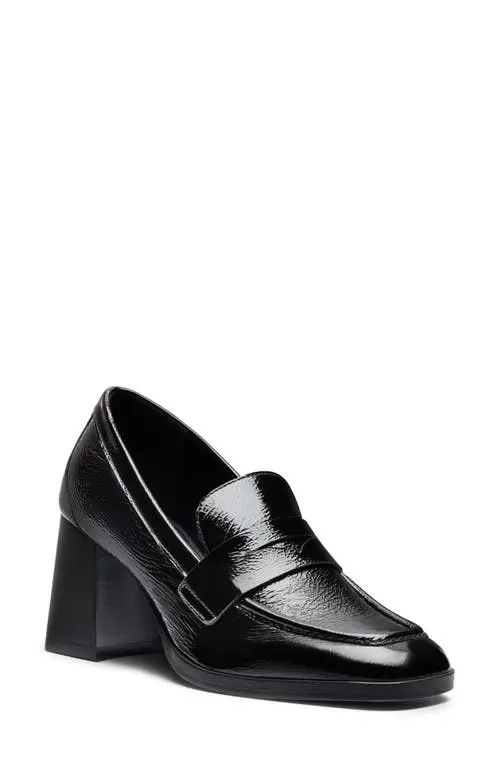 STUART WEITZMAN Vera Loafer With Stacked Heel