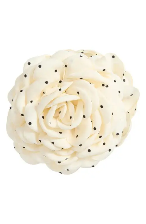 L. Erickson Kennedy Polka Dot Rosette Claw Clip