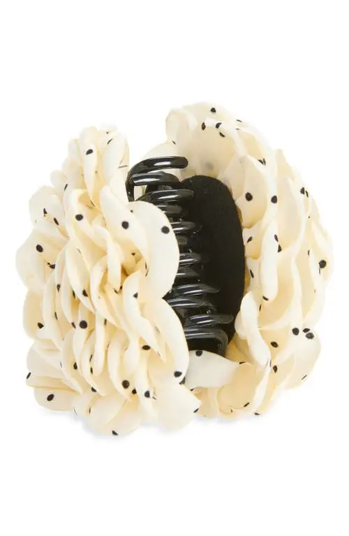 L. Erickson Kennedy Polka Dot Rosette Claw Clip
