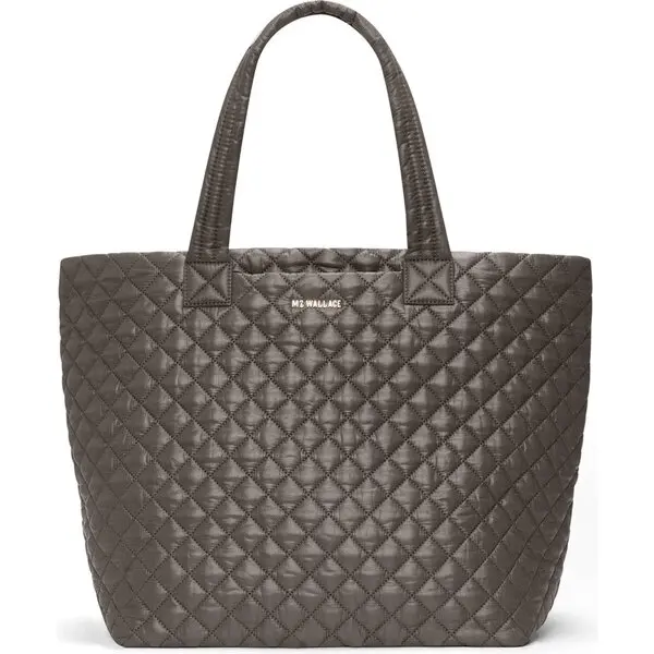 Mz Wallace Large Metro Deluxe Quilted Nylon Tote - Magnet