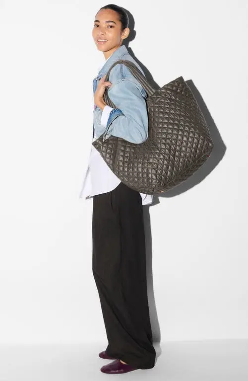 Mz Wallace Large Metro Deluxe Quilted Nylon Tote