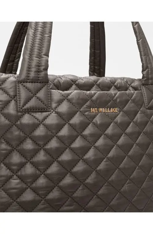 Mz Wallace Large Metro Deluxe Quilted Nylon Tote