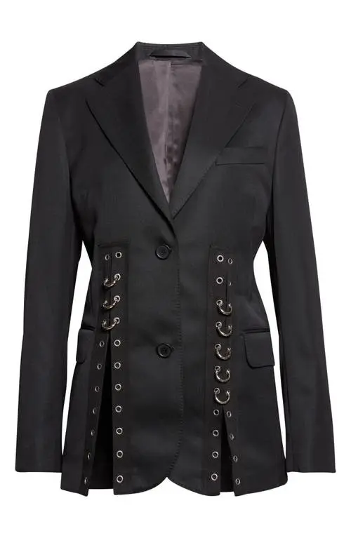 Simone Rocha Grommet Ring Hem Slice Jacket
