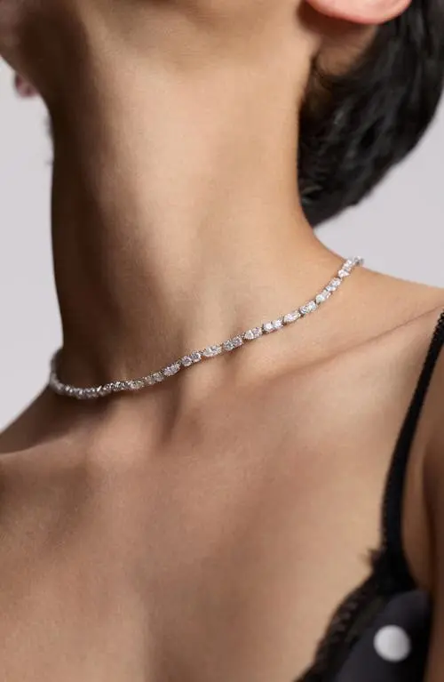Nadri Twinnie Cubic Zirconia Adjustable Collar Necklace