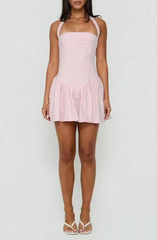 Princess Polly Esatora Halter Flare Minidress