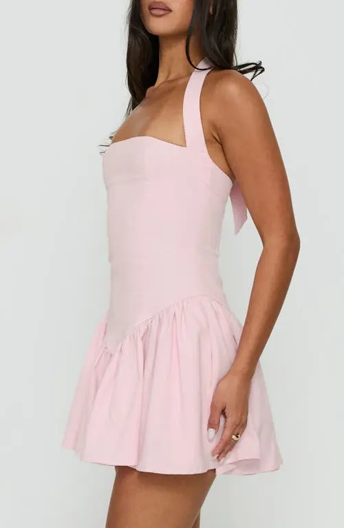 Princess Polly Esatora Halter Flare Minidress