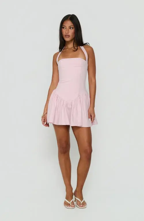 Princess Polly Esatora Halter Flare Minidress
