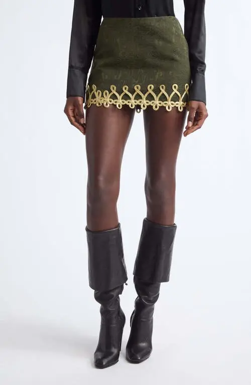 KIM SHUI Jacquard Miniskirt
