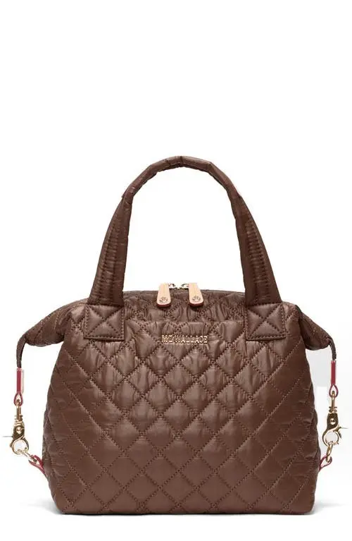 Mz Wallace Small Sutton Deluxe Ii Quilted Nylon Crossbody Bag - Walnut