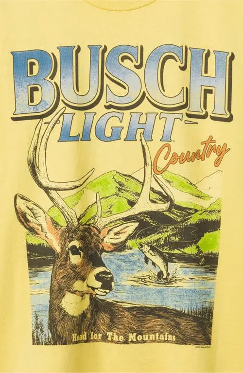 Junk Food Busch Light Deer Graphic T-shirt