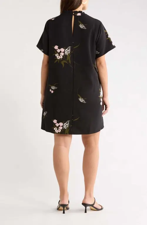 SUGARLIPS Rickie Floral Print Shift Minidress
