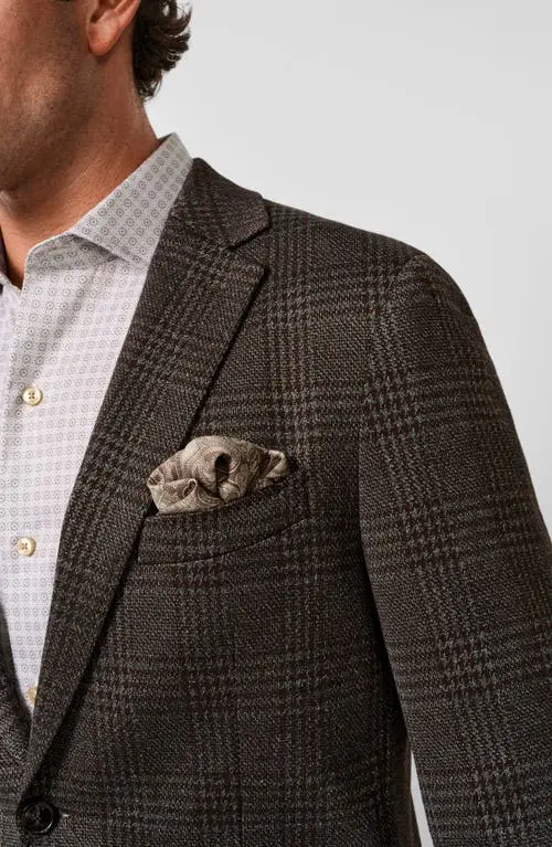 David Donahue Cotton Blend Sport Coat - Brown