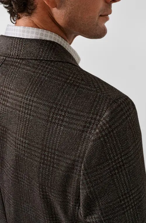 David Donahue Cotton Blend Sport Coat - Brown