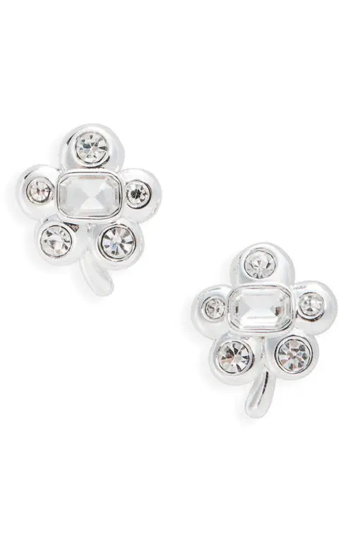 Collina Strada Daize Stud Earrings - Silver Clear