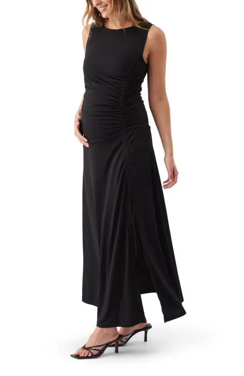 RIPE MATERNITY Erika Ruched Sleeveless Maternity Dress