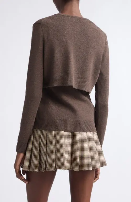 Monse Layered Cashmere Cardigan Set