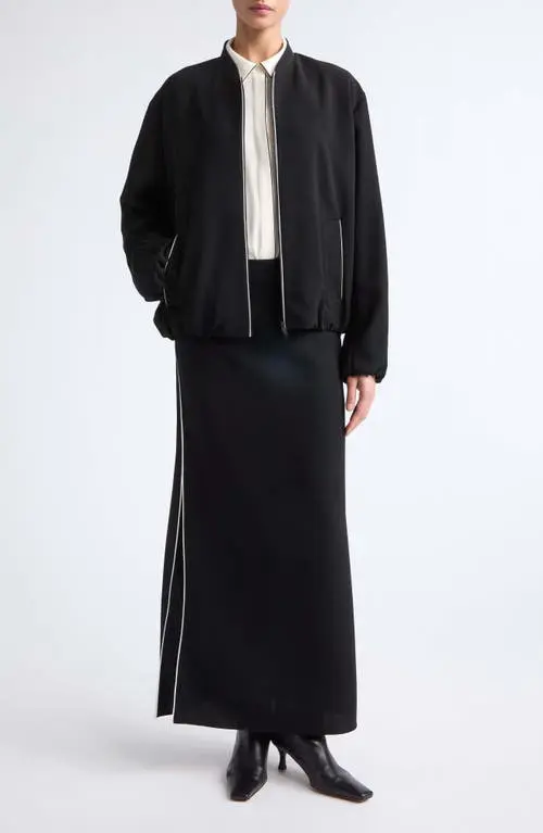 Lafayette 148 New York Piped Straight Skirt