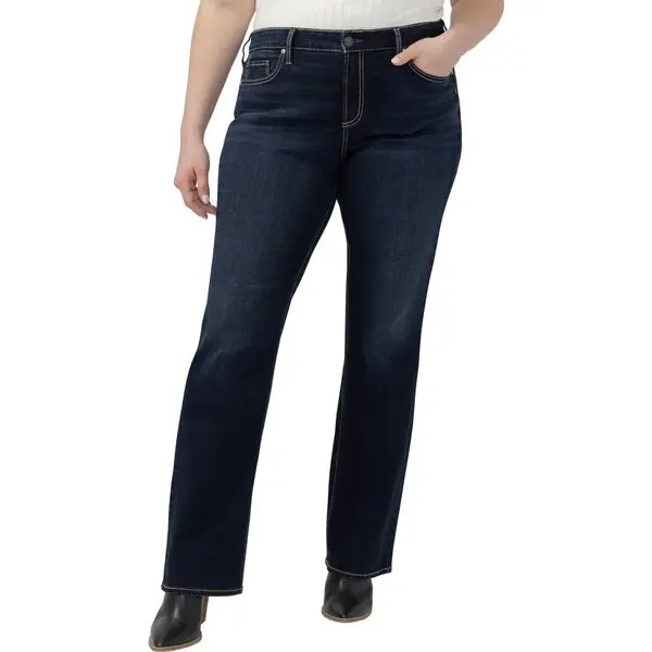 SILVER JEANS CO. Suki Mid Rise Slim Bootcut Jeans