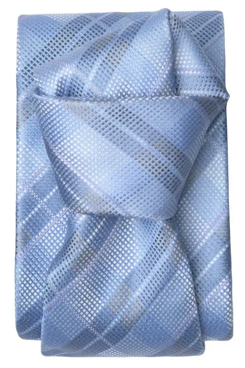 ELIZABETTA Moscatosilk Jacquard Tie - Sky Blue