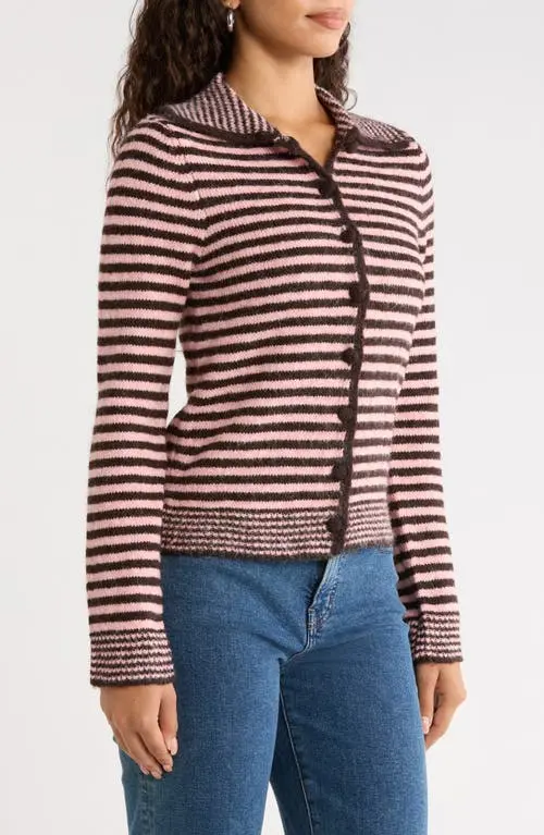 NOBODY'S CHILD Striped Cardigan