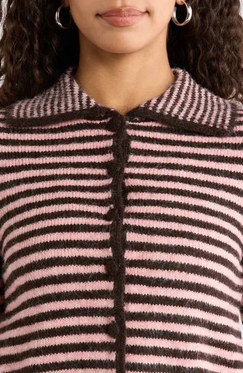 NOBODY'S CHILD Striped Cardigan