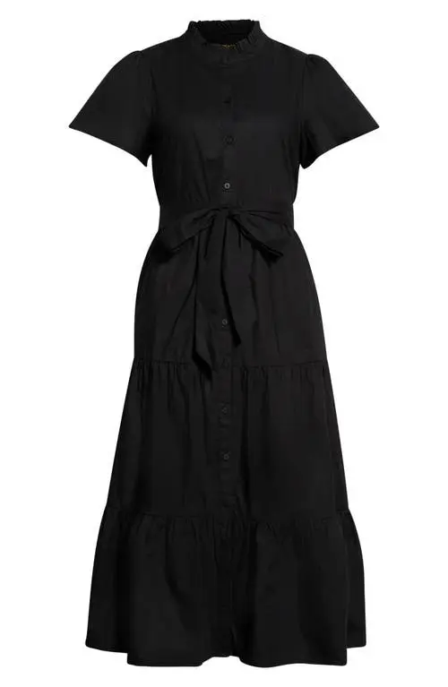 SUGARLIPS Bellucci Cotton Poplin Shirtdress - Black