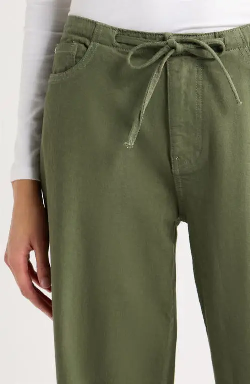 Warp + Weft High Waist Wide Leg Jeans - Olive Grove