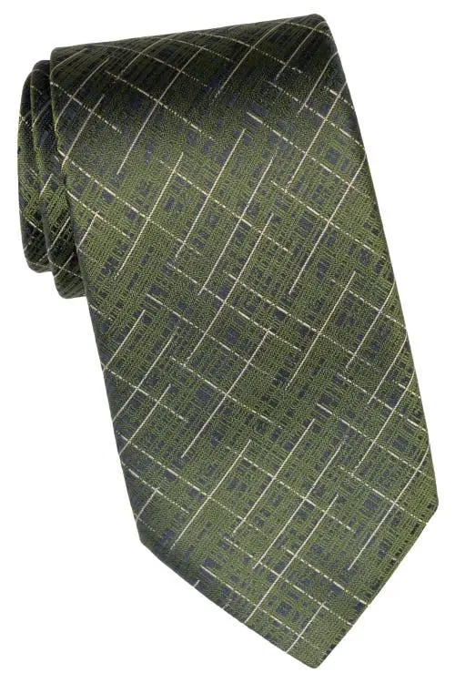 ELIZABETTA Morandisilk Jacquard Tie For - Green