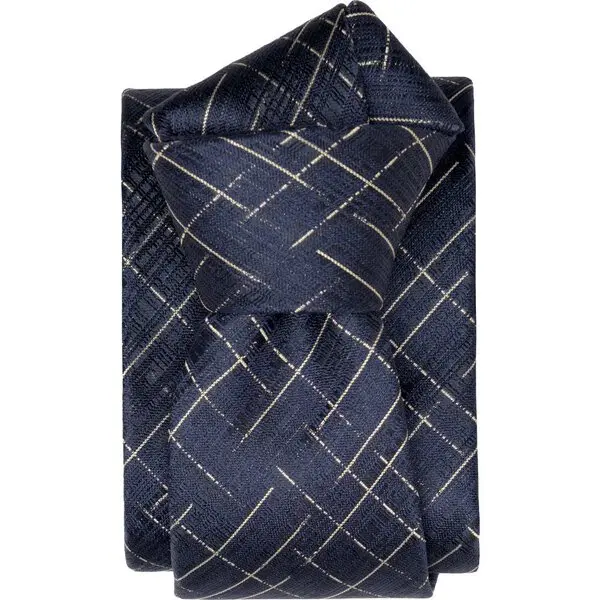 ELIZABETTA Morandi Silk Jacquard Neck Tie - Navy