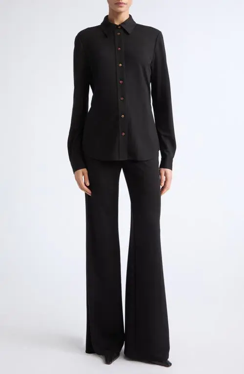 Lafayette 148 New York Long Sleeve Button Down Shirt