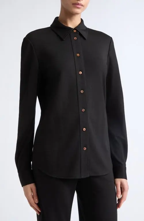 Lafayette 148 New York Long Sleeve Button Down Shirt
