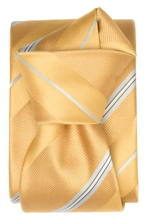 ELIZABETTA Toledosilk Jacquard Tie For - Yellow