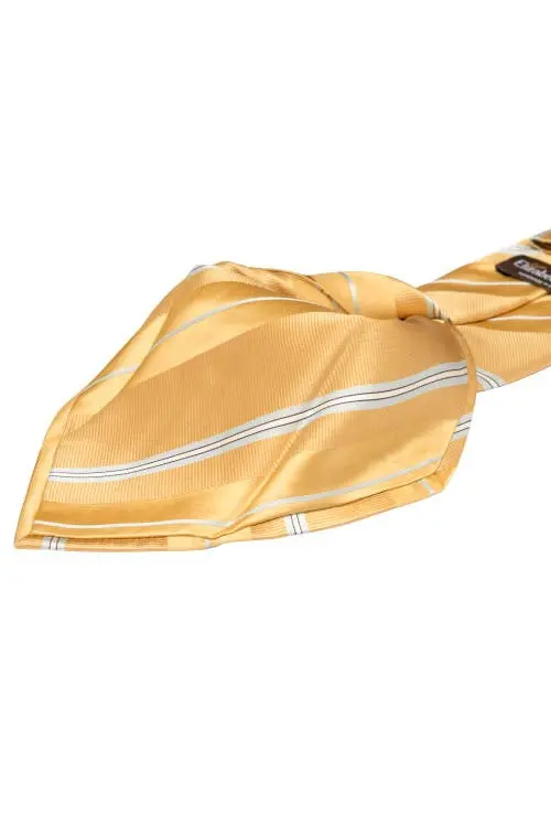 ELIZABETTA Toledosilk Jacquard Tie For - Yellow