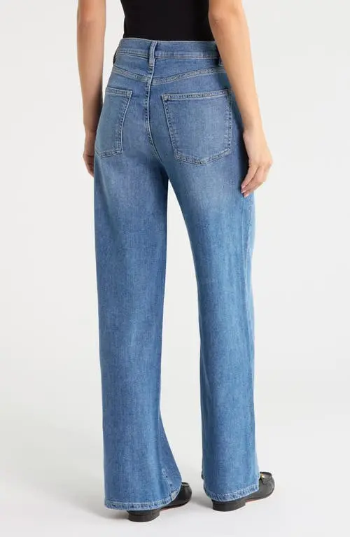 Warp + Weft High Waist Wide Leg Jeans