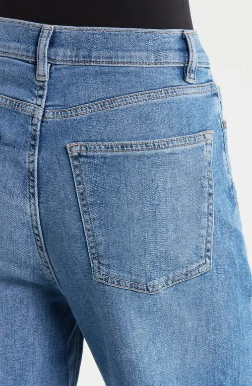 Warp + Weft High Waist Wide Leg Jeans