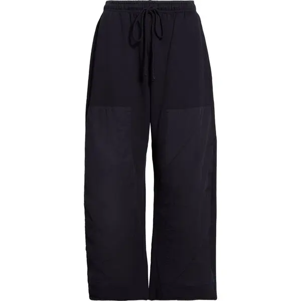 LESET James Mixed Media Drawstring Pants - Midnight