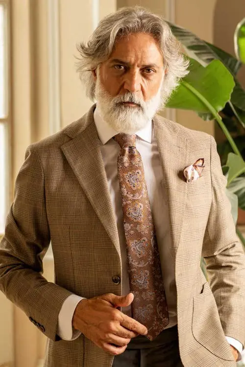 ELIZABETTA Montellosilk Jacquard Tie For - Salmon
