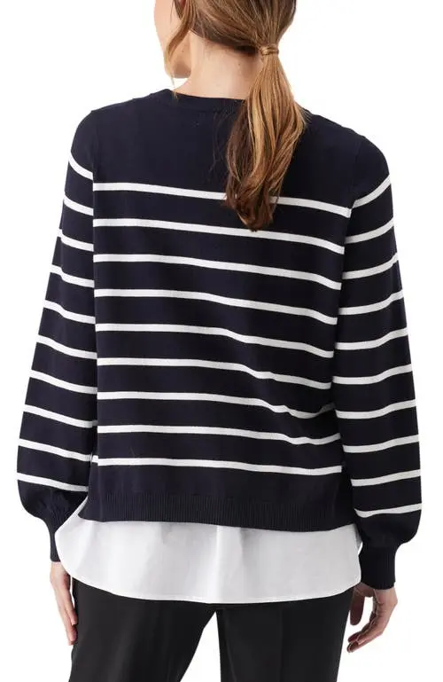 RIPE MATERNITY Anna Detachable Stripe Nursing Knit Sweater