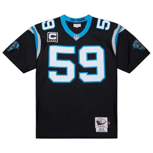 Mitchell & Ness Luke Kuechly Carolina Panthers 2013 Authentic Throwback Jersey - Black