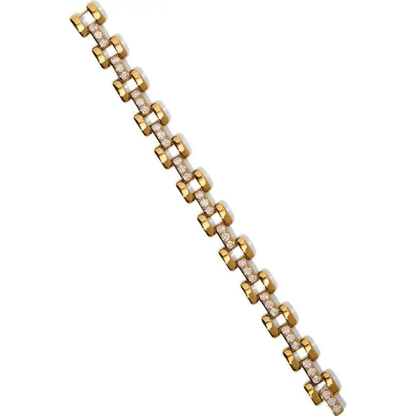 Nadri Celine Cubic Zirconia Watch Chain Bracelet - Gold