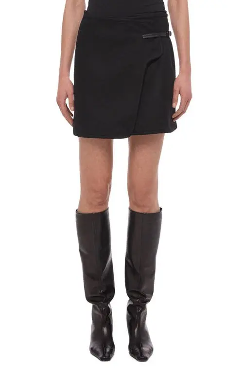 Helmut Lang Saddle Belted Miniskirt - Black