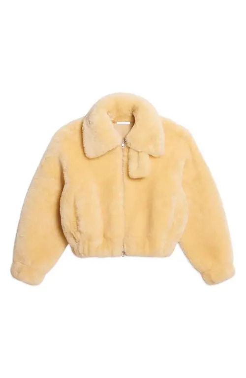 Helmut Lang Genuine Shearling Bomber Jacket