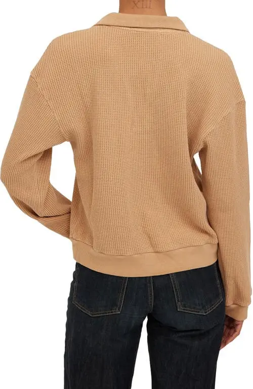 PROJECT SOCIAL T Pacific Collared Pullover - Camel