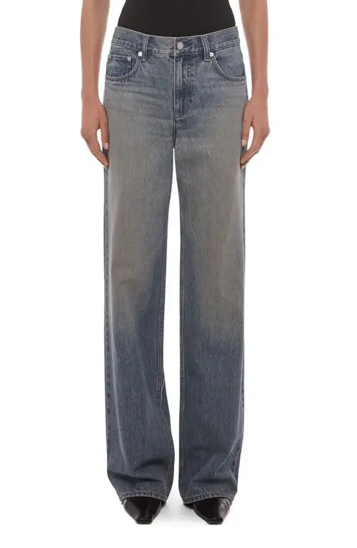Helmut Lang Brooklyn 2 Wide Leg Jeans - Medium Tinted Blue