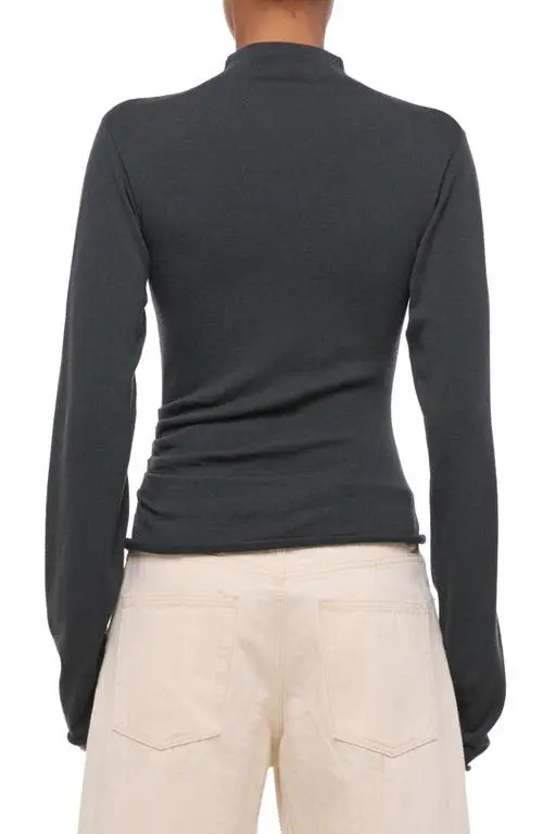 Helmut Lang Cutout Wool Blend Rib Sweater