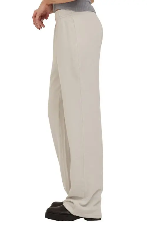 PROJECT SOCIAL T Studio Wide Leg Cotton Sweatpants - Smokey Blue
