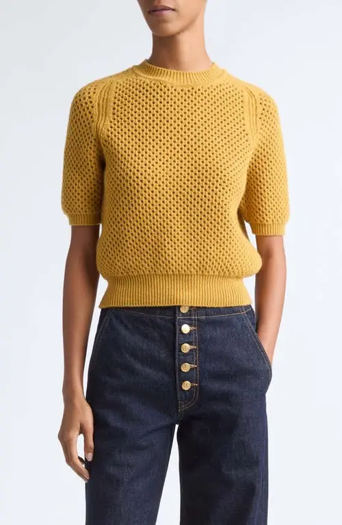 Ulla Johnson Imara Merino Wool Sweater - Turmeric
