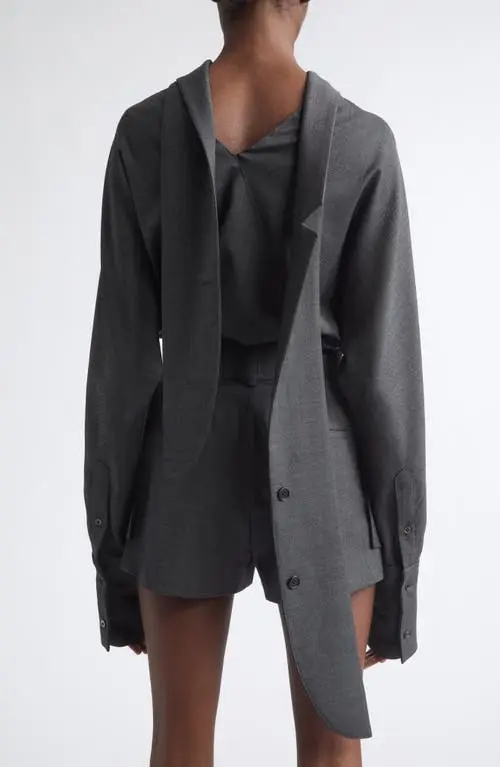 Monse Wool Blend Tie Back Top