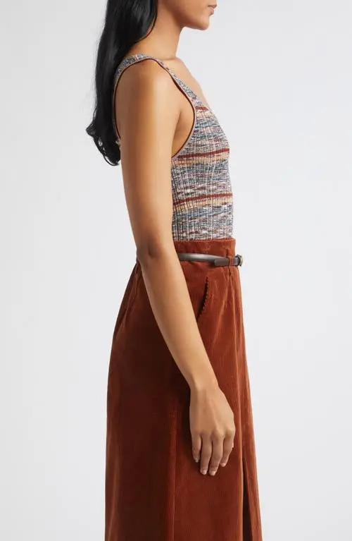 Veronica Beard Sandra Space-dyed Ribbed Tank