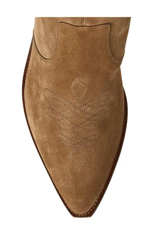 Amiri Ryder Pointed Toe Suede Western Boot